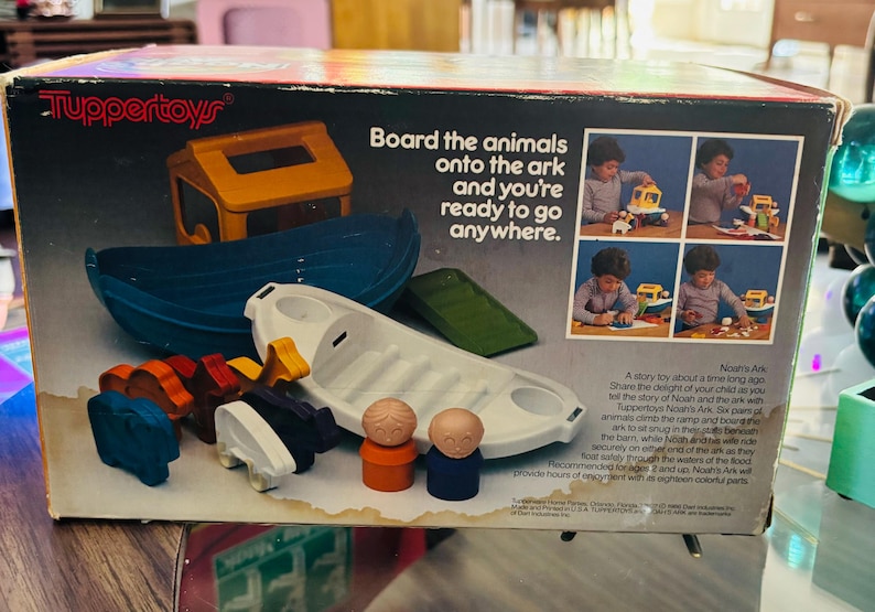 Vintage Tupper Toys 1982 Noah’s Ark Toy - Etsy