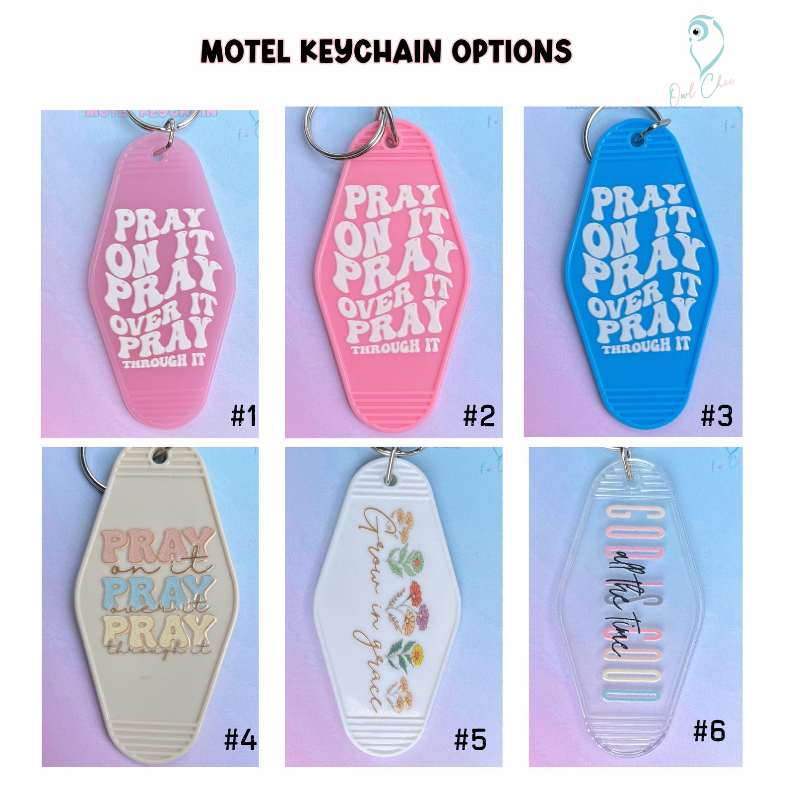 Retro Faith-based Motel Keychain | Encouraging and Positivity and ...