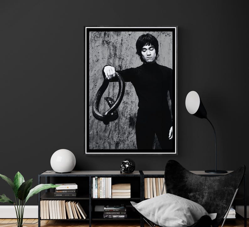 Bruce Lee, Bruce Lee Poster, Bruce Lee Print, Warrior, Motivational ...