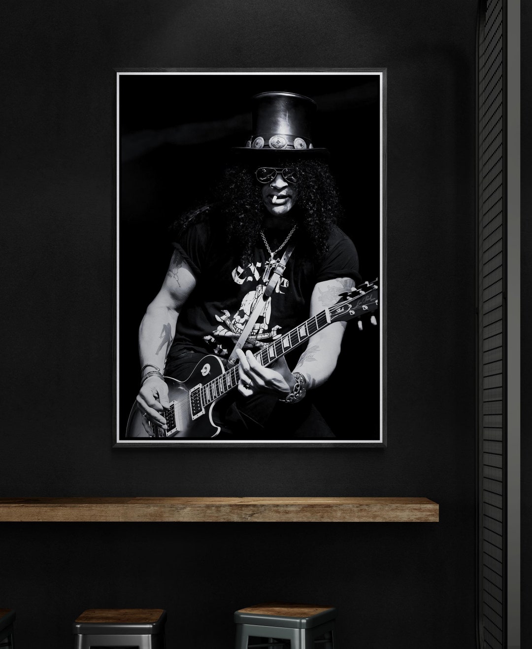 Slash, Slash Poster, Hard Rock, Modern Wall Art, Guns N' Roses Poster ...