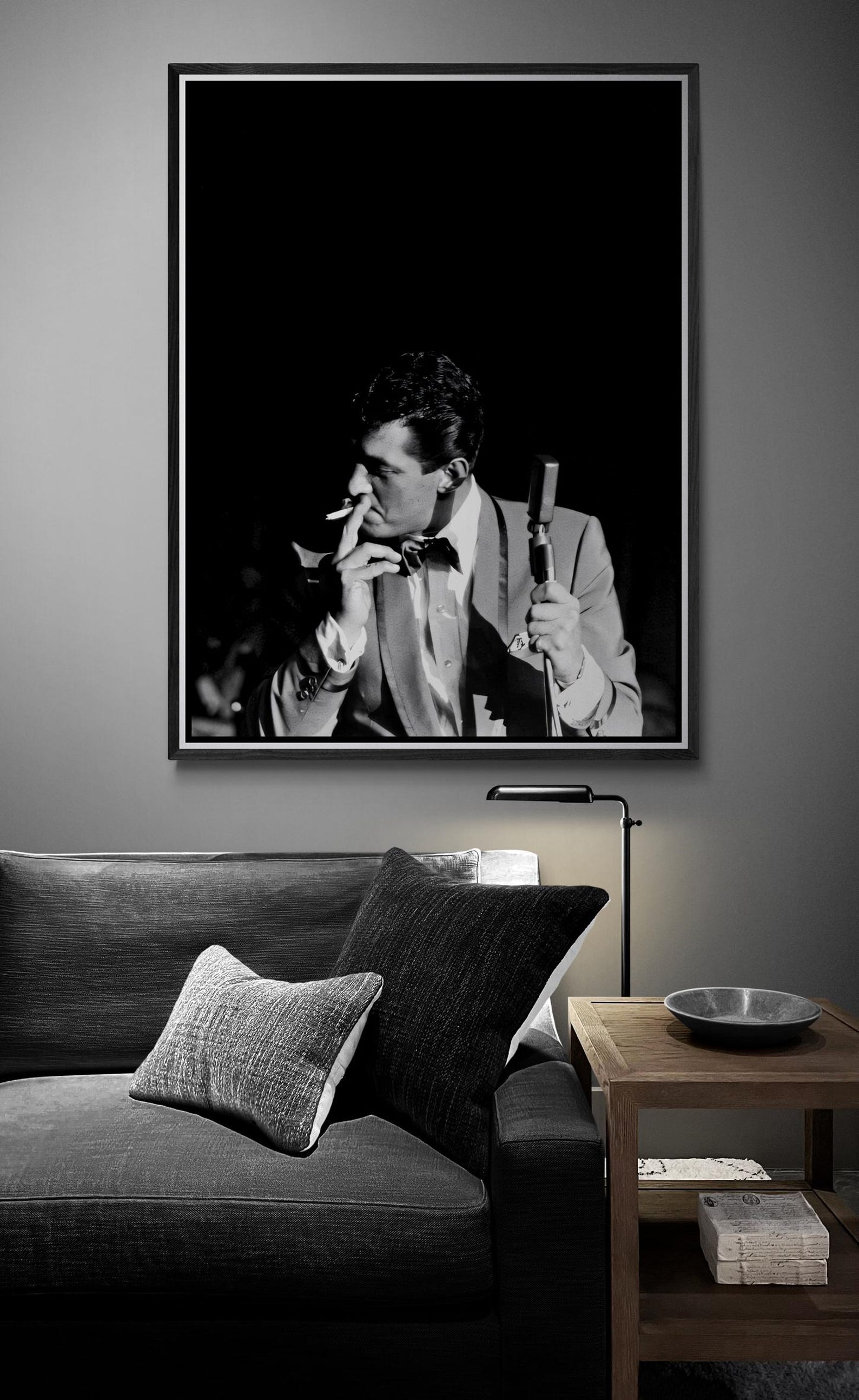 Dean Martin Poster, Dean Martin, Minimalist, Black and White, Vintage ...
