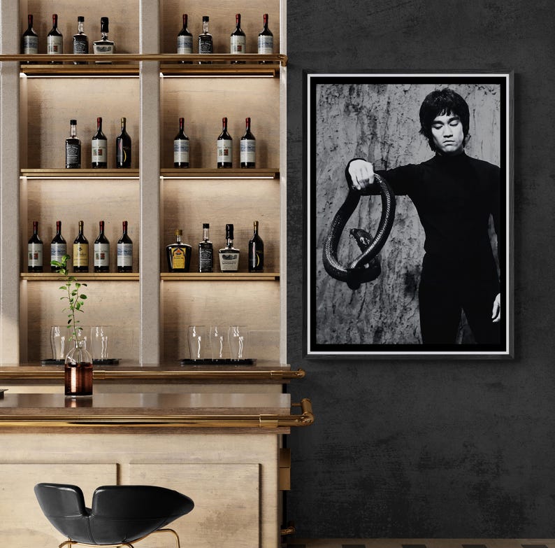 Bruce Lee, Bruce Lee Poster, Bruce Lee Print, Warrior, Motivational ...