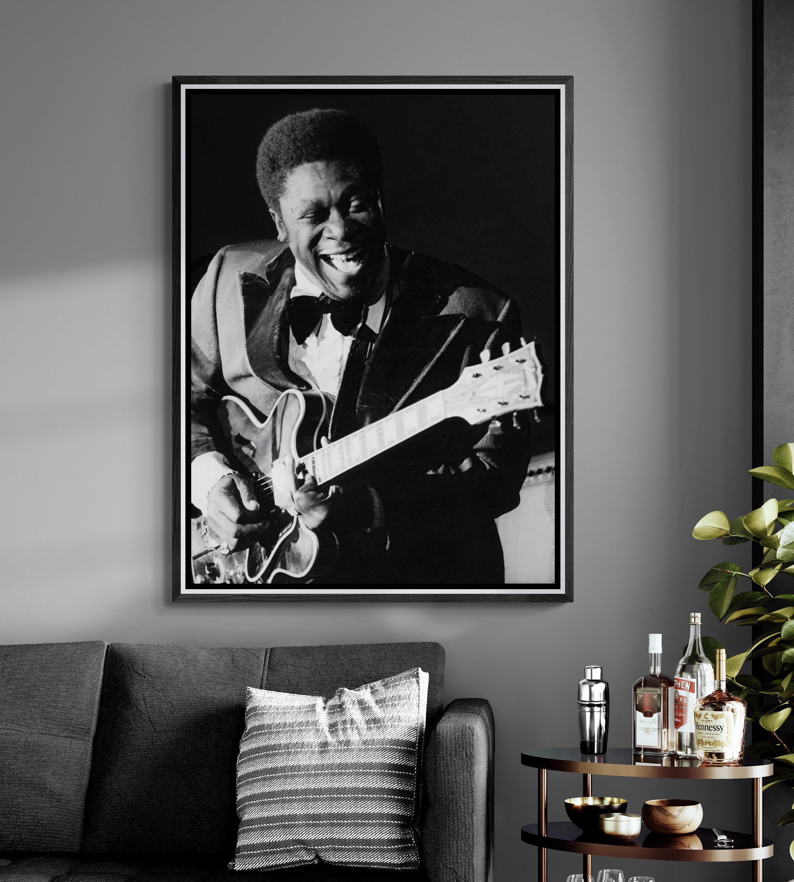 B.B. King, King of Blues, B.B King Poster, Black and White, Blues ...