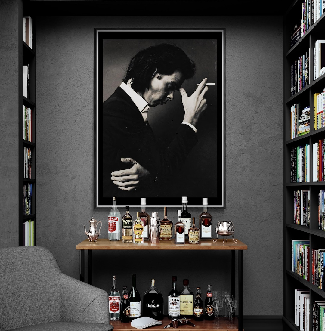 Nick Cave, Nick Cave Poster, Nick Cave Print, Music Poster, Minimalist ...