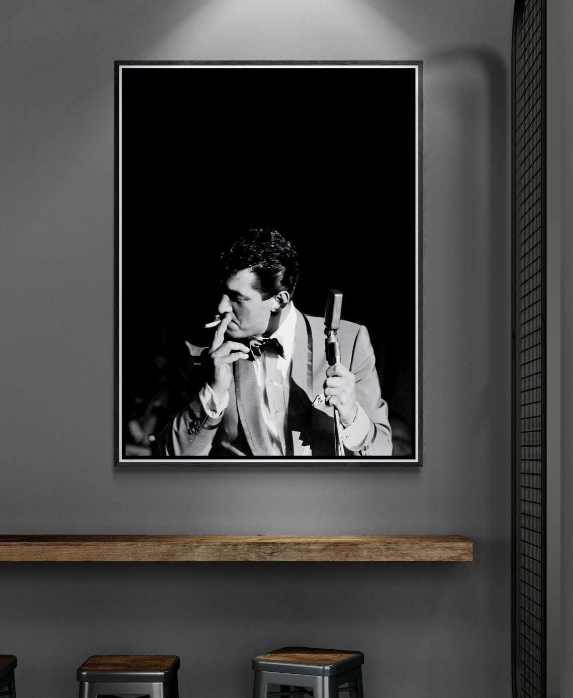 Dean Martin Poster, Dean Martin, Minimalist, Black and White, Vintage ...