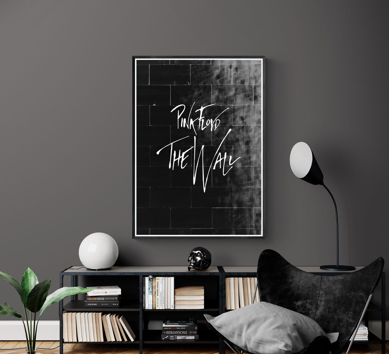 Pink Floyd, Pink Floyd Poster, Pink Floyd Print, the Wall, Black and ...