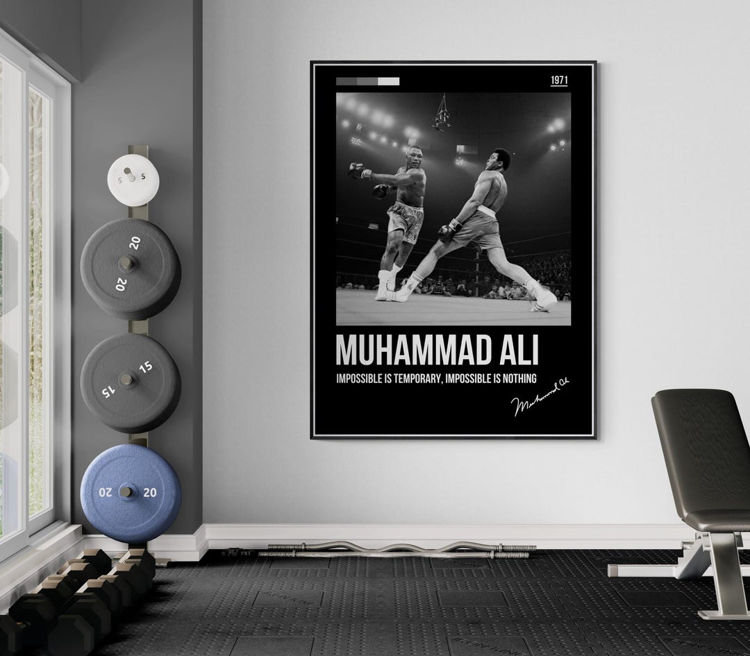 Muhammad Ali, Muhammad Ali Poster, Black and White, Boxing ...
