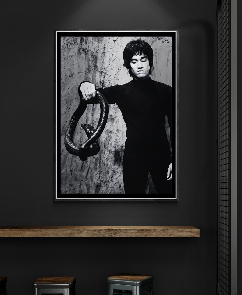 Bruce Lee, Bruce Lee Poster, Bruce Lee Print, Warrior, Motivational ...