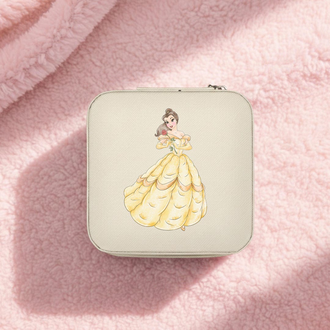 Beauty and the Beast Jewelry Travel Case, Personalized Disney Jewelry ...