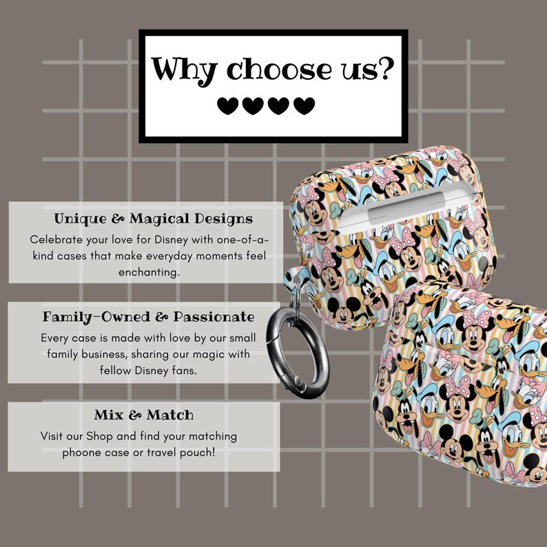 Disney Airpods Case, Mickey AirPod Pro Gen 1 2 3 4 Cover, Disney AirPod ...