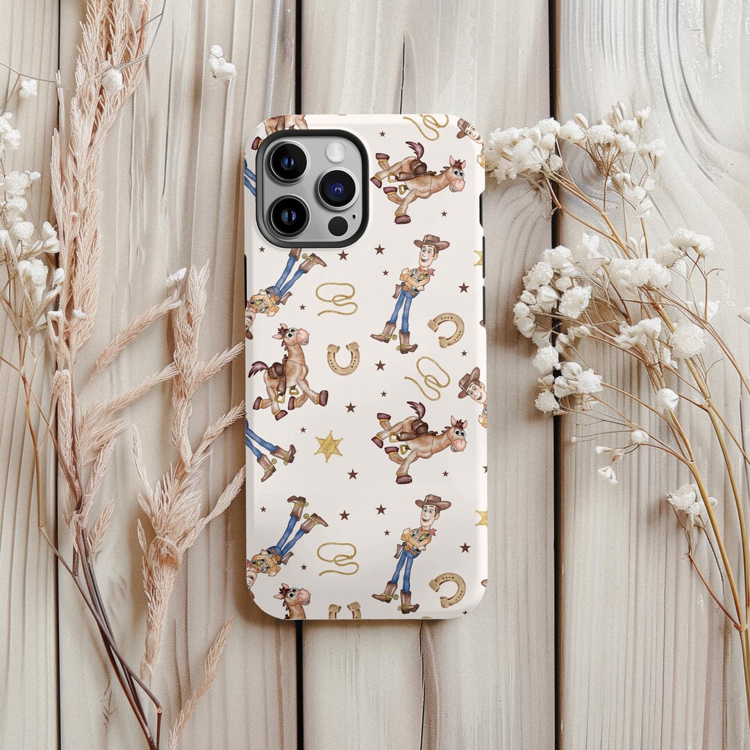 Disney Toy Story Woody Phone Case, Cute Pixar Cowboy Design iPhone 15 ...