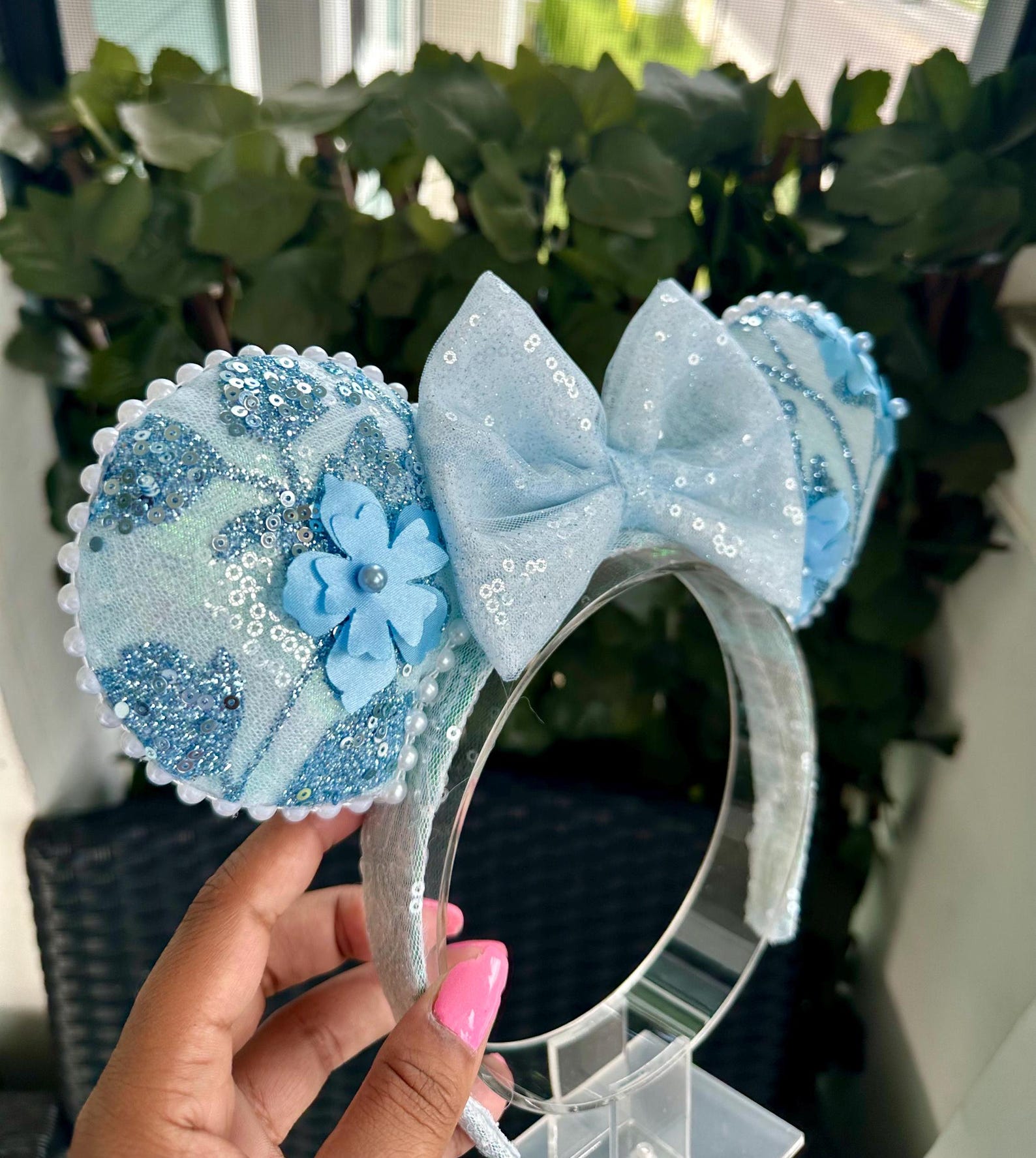 Enchanting Elsa Frozen Disney Ears: Disney Headband With Sequin Bow ...
