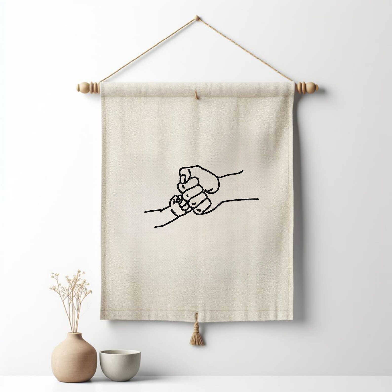 Classic Baby Embroidery Design, Child First Fist Bump Outline, Parent ...