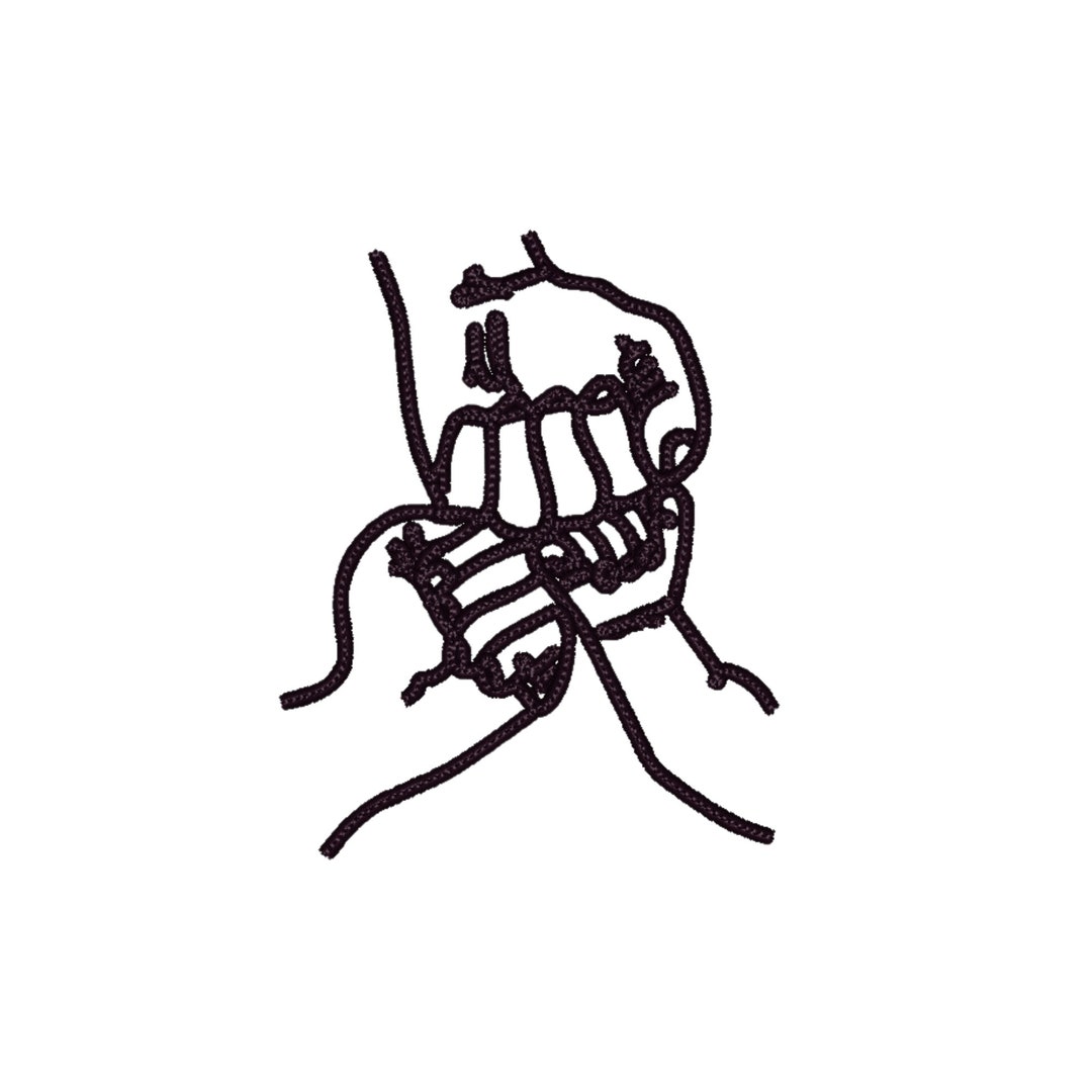 Parent Child Fist Bump Outline, Classic Baby Embroidery, Family Design ...