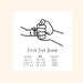 Classic Baby Embroidery Design, Child First Fist Bump Outline, Parent ...