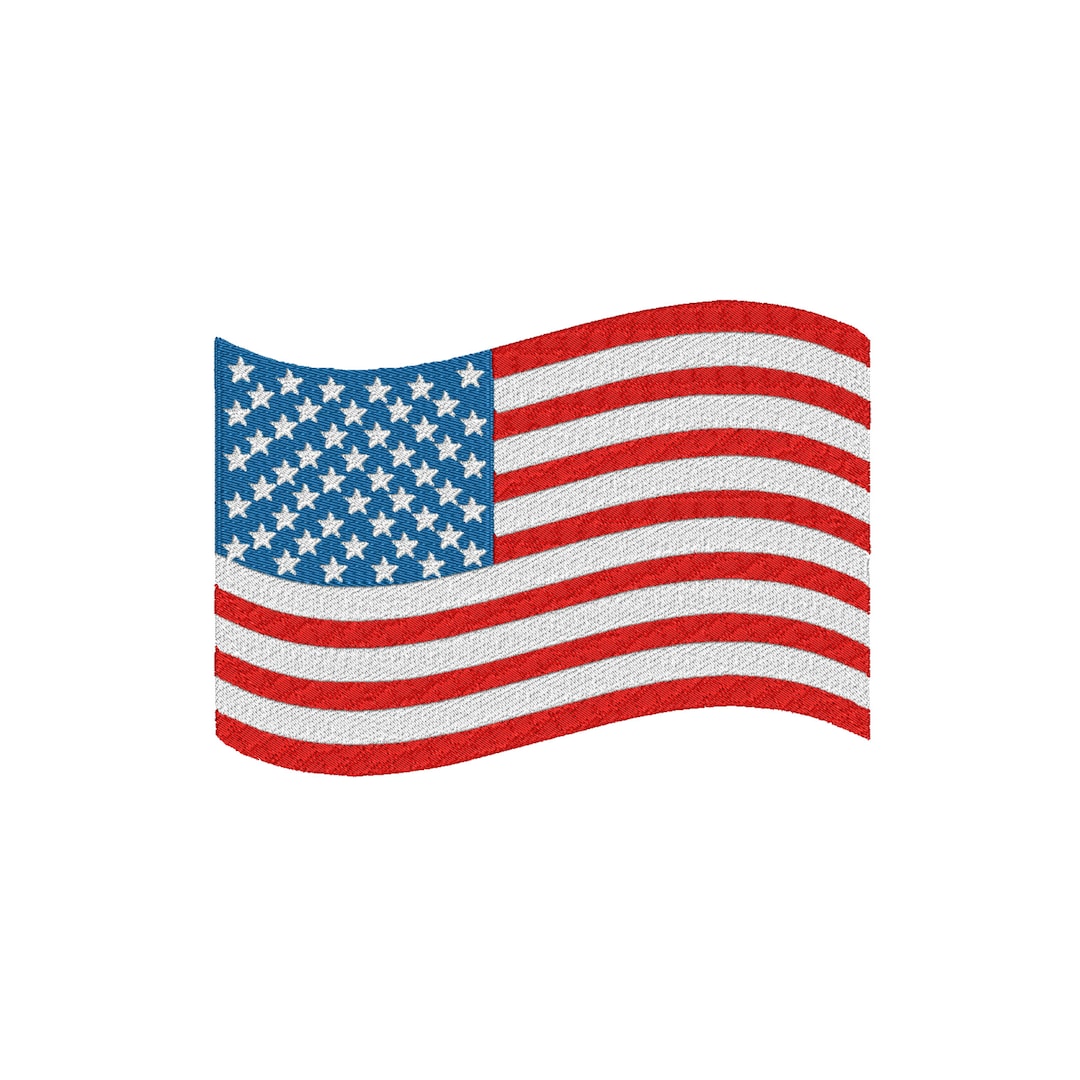 Patriotic Embroidery Designs, American Flag Embroidery Design, 3 Sizes ...