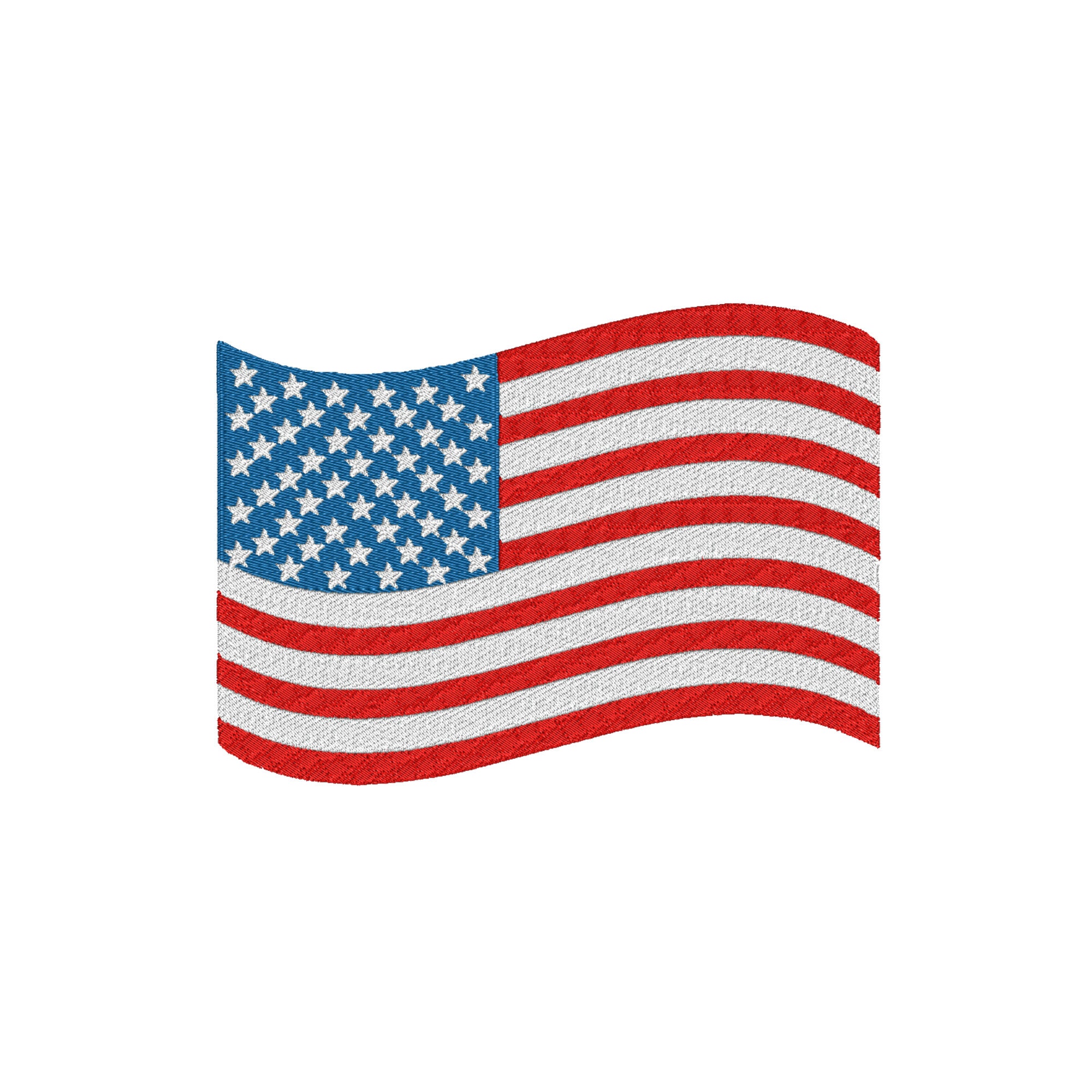 Patriotic Embroidery Designs, American Flag Embroidery Design, 3 Sizes ...