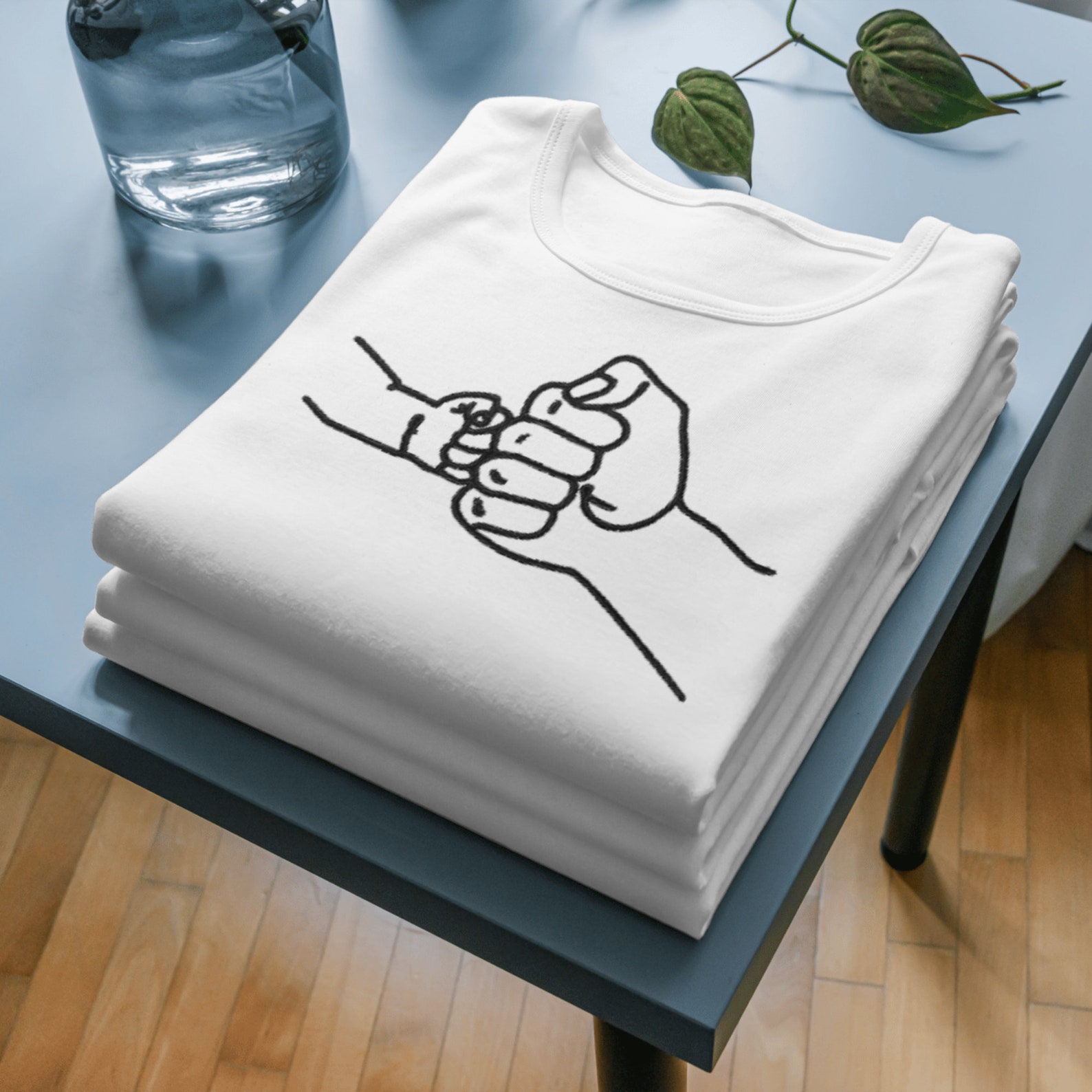 Classic Baby Embroidery Design, Child First Fist Bump Outline, Parent ...