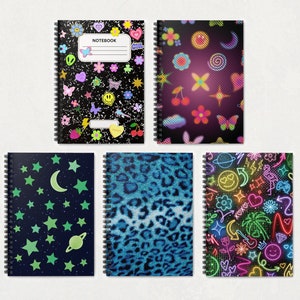 2000s Stationery Inspired Spiral Notebook, Ruled Line, 90s / 00s ...