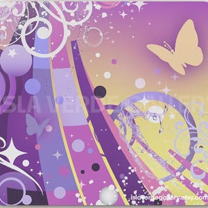 Frutiger Metro Aqua and Green Swirl Mouse Pad, 9x8 Computer Aesthetic ...