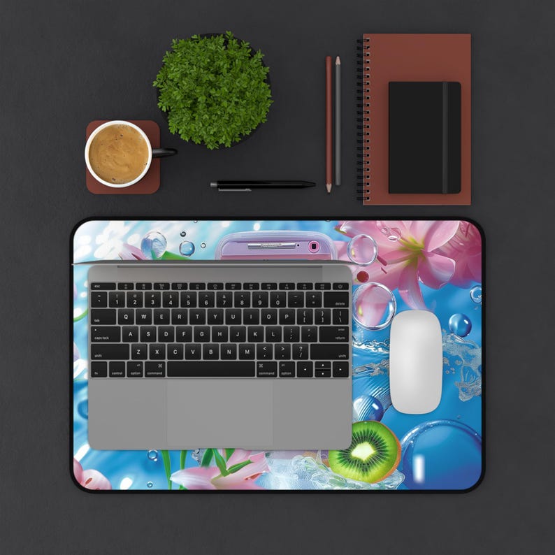 Frutiger Aero Underwater Computer Desk Mat, Vintage Nostalgic 2000s ...