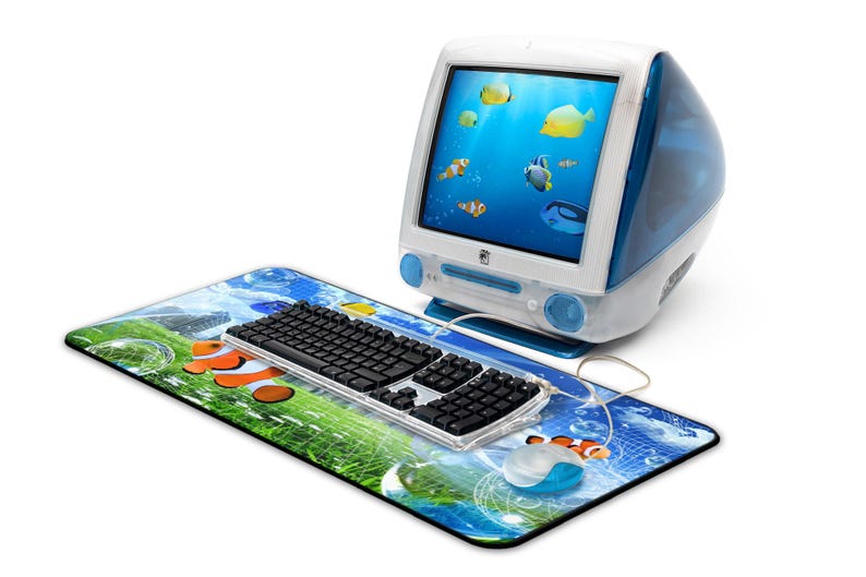 Frutiger Aero 2000s Y2K Computer Desk Mat, Home Office Gaming ...