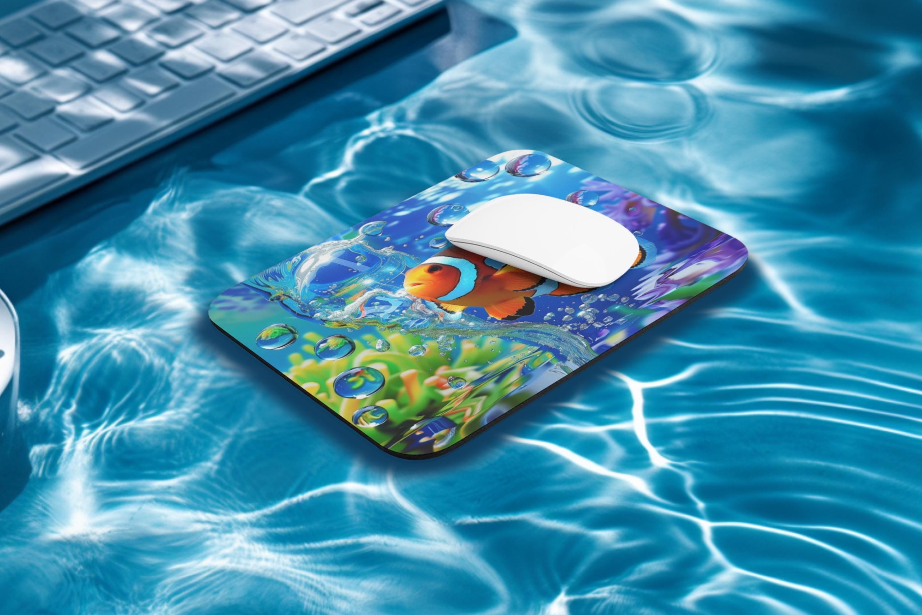 2000s Frutiger Aero Clown Fish Mouse Pad, 9"x8" Old Computer Aesthetic ...