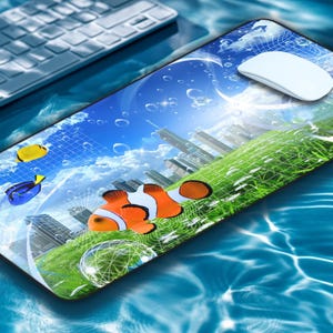 Computer Desk Mat, Home Office Gaming Frutiger Aero Y2k/00s Aesthetic ...