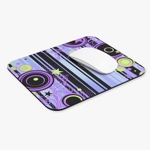 Frutiger Metro Colorful Purple and Green Mouse Pad, 9x8 Computer ...