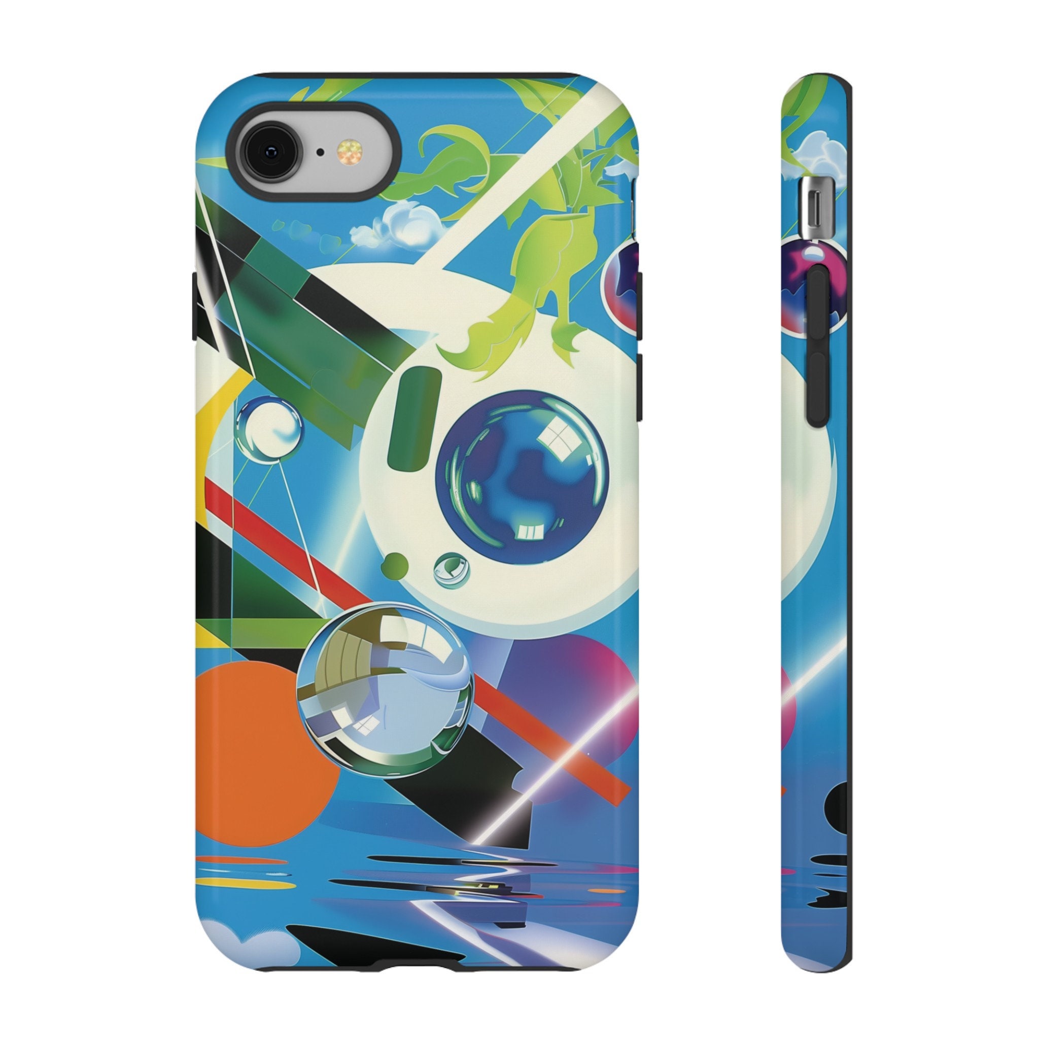 Frutiger Aero Inspired Abstract Pattern - Weird Aesthetic Tough Phone ...