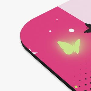 Frutiger Metro Bright Pink Mouse Pad, 9"x8" Computer Aesthetic, Hot ...