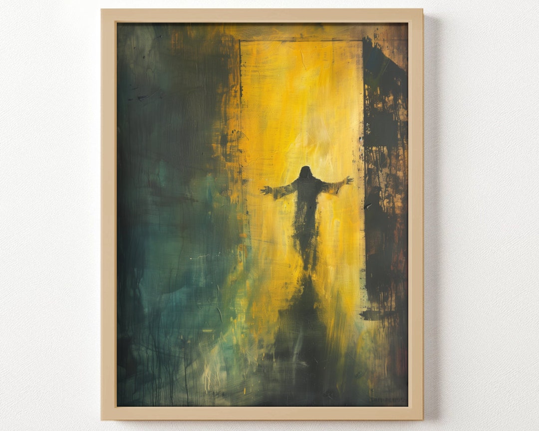 Resurrection - Abstract Painting Poster Art, Church Religious Jesus Art ...