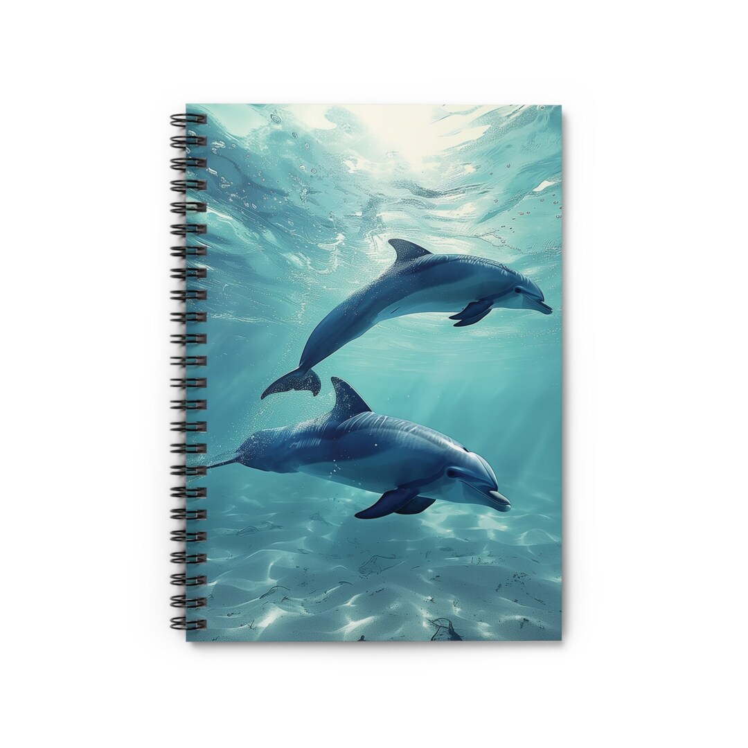 Dolphin Spiral Notebook: Ocean Sea Life Journal - Etsy