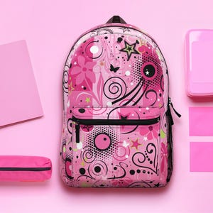 Frutiger Metro Vectorbloom Backpack, Roomy Durable Bag, Adjustable ...