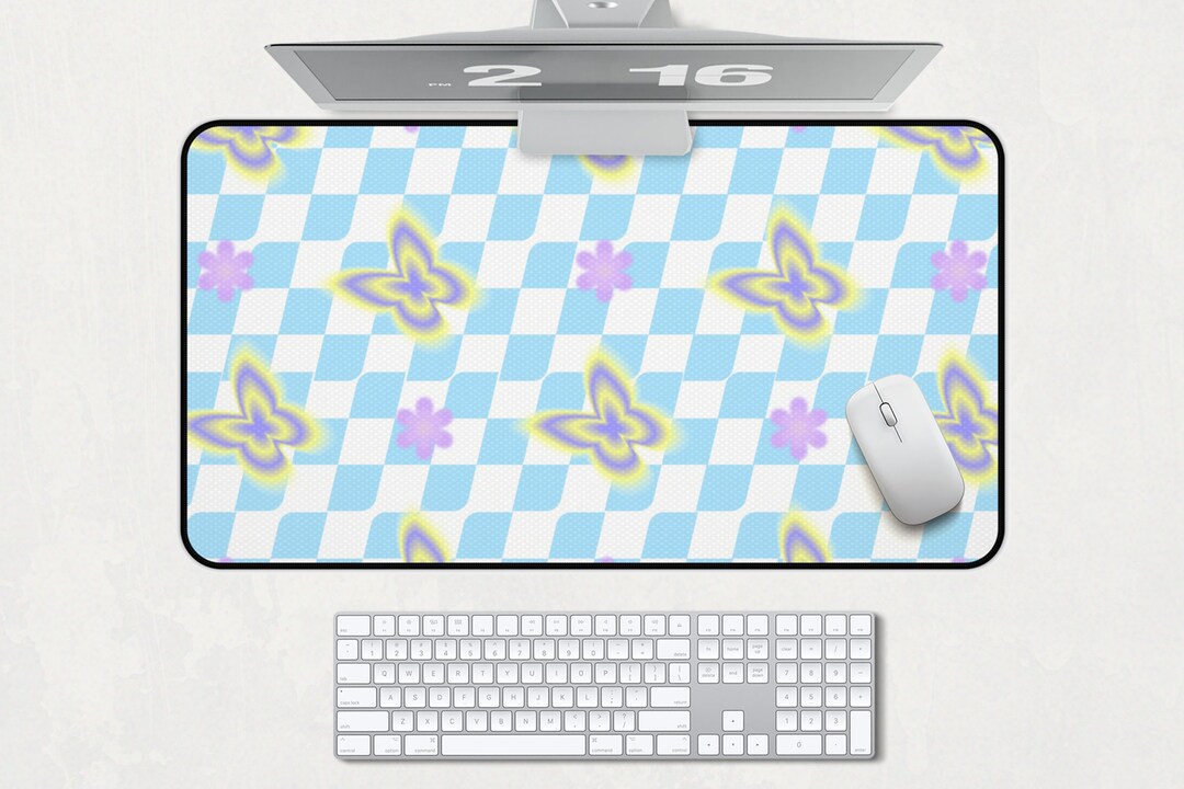 Y2k/00s Desk Mat, BLUE Collection Cute Vintage Nostalgic 1990s 2000s ...