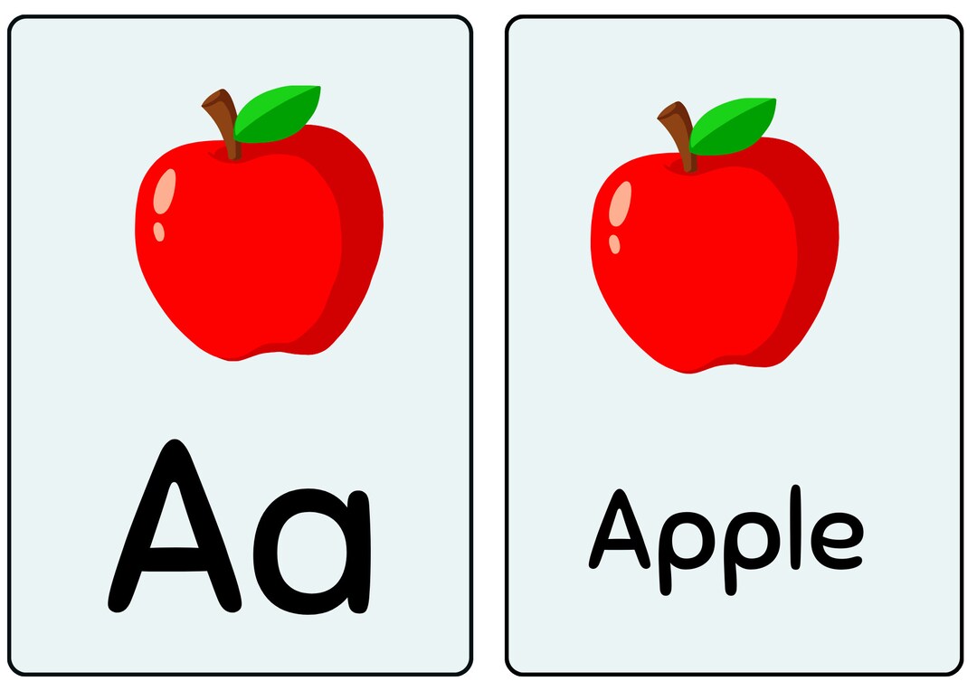 Tarjetas didácticas del alfabeto A-Z - Etsy México