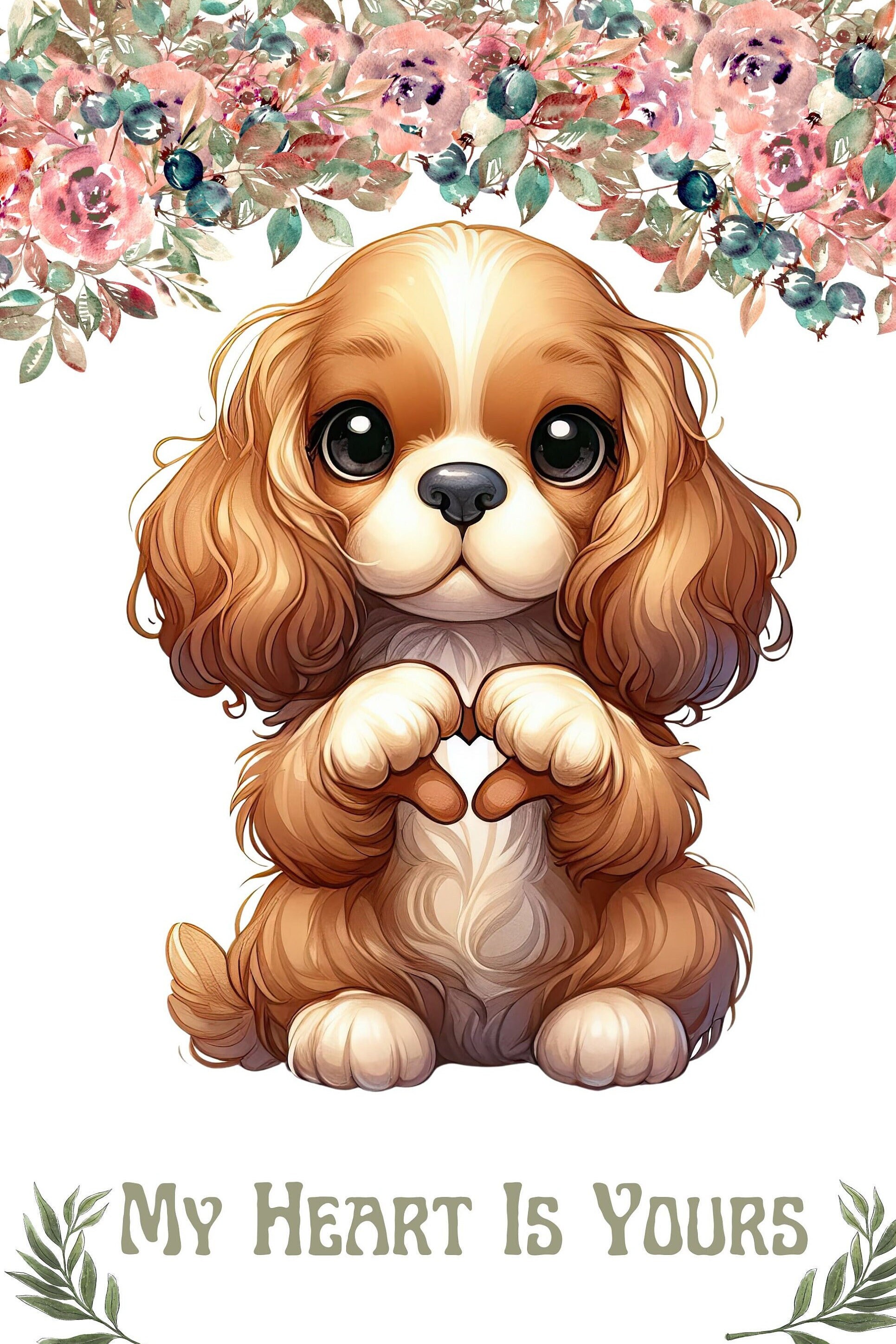 My Heart is Yours Cocker Spaniel - Etsy