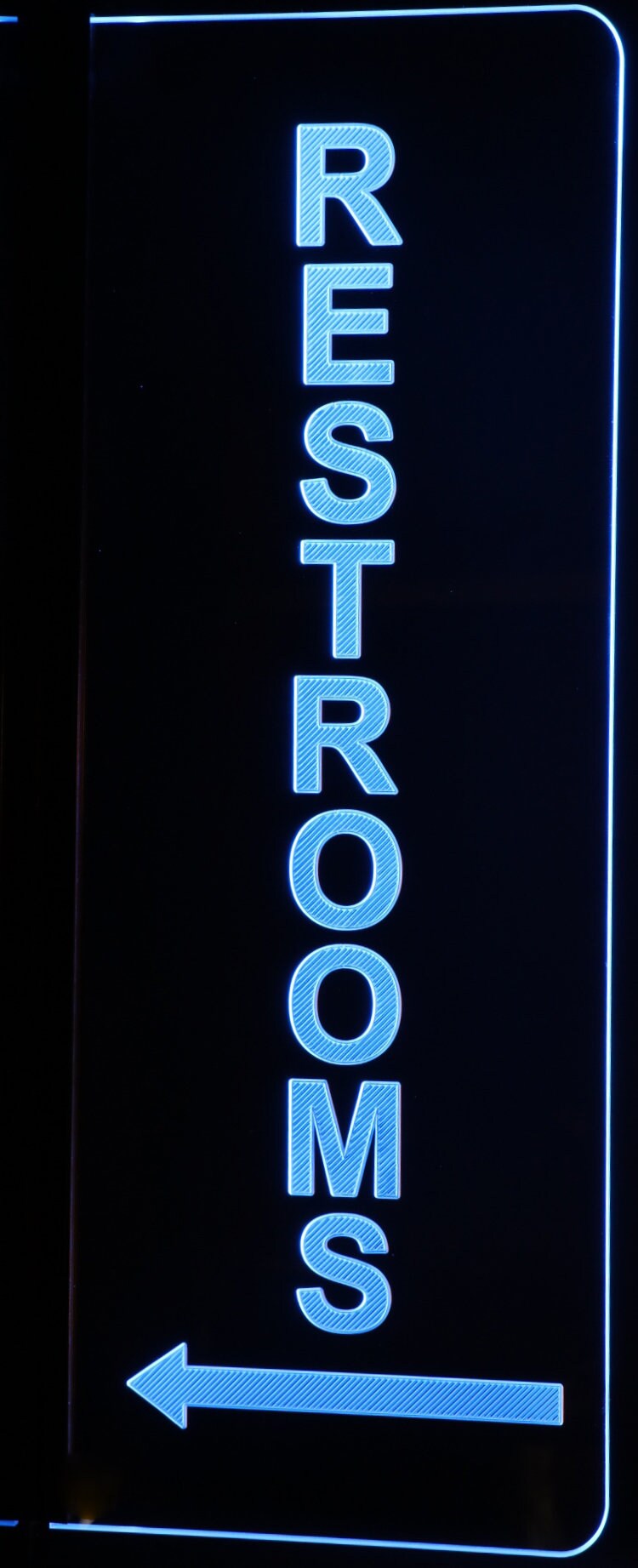 Customizable Block Restroom Bathroom Ladies Gentlemen LED Lighted Sign ...