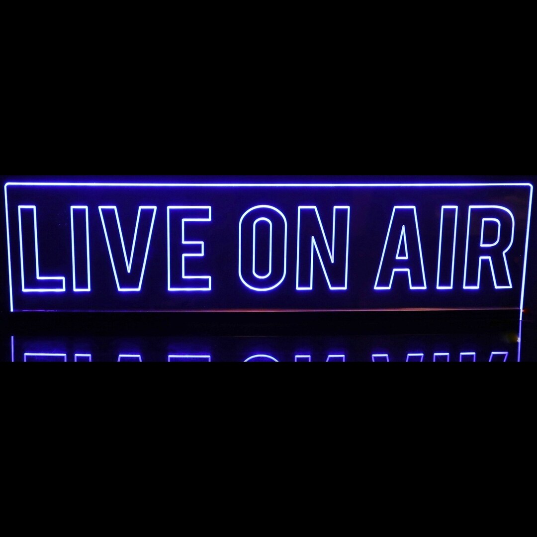 Customizable Live on Air Home Studio Streaming Recording LED Lighted ...
