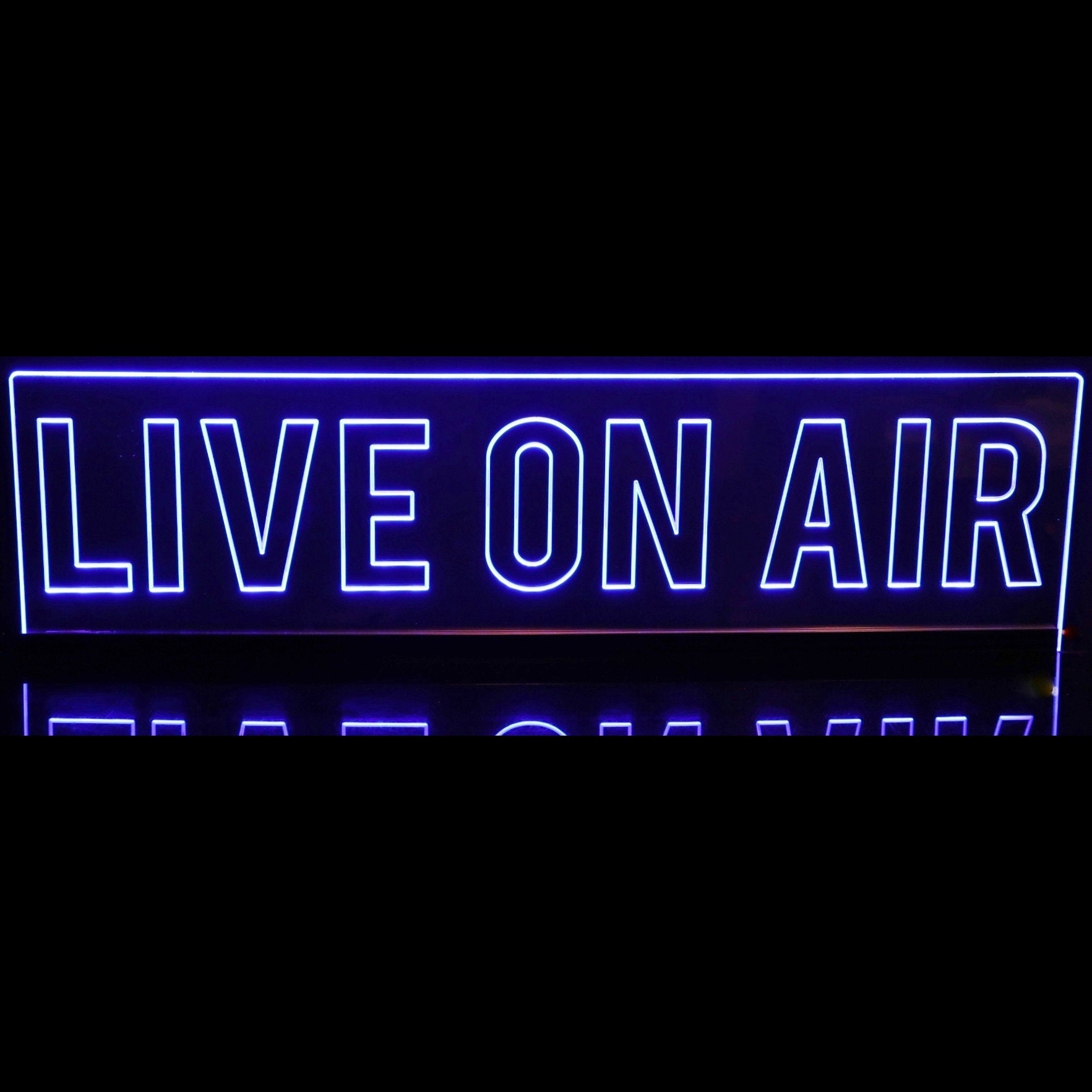 Customizable Live on Air Home Studio Streaming Recording LED Lighted ...