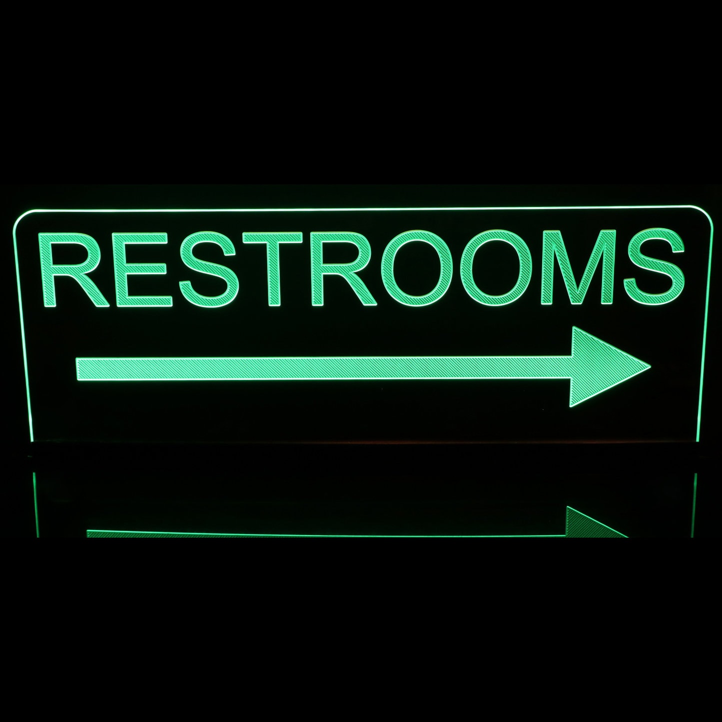 Customizable Block Restroom Bathroom Ladies Gentlemen LED Lighted Sign ...