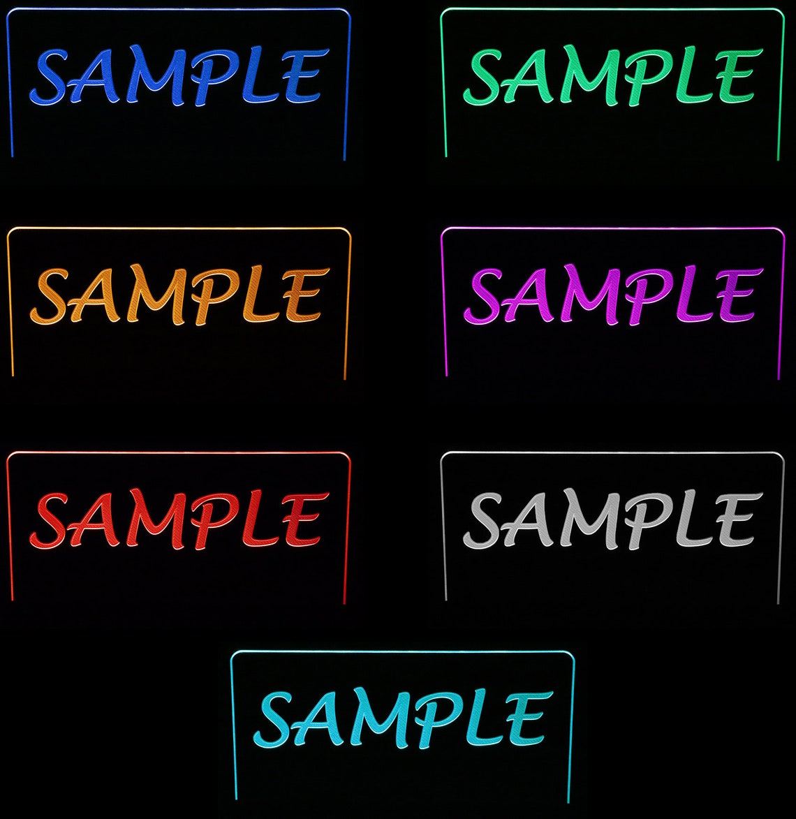 Wrecker Tow Truck Customizable LED Lighted Sign Plaque 7091 Made in USA ...