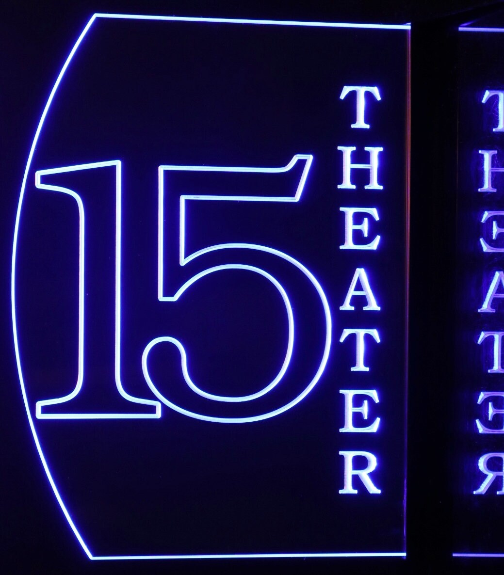 Customizable Home Movie Theater Studio Cinema LED Lighted Sign Plaque ...