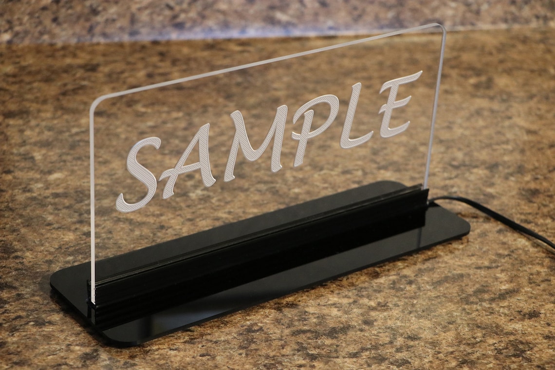 Wrecker Tow Truck Customizable LED Lighted Sign Plaque 7091 Made in USA ...