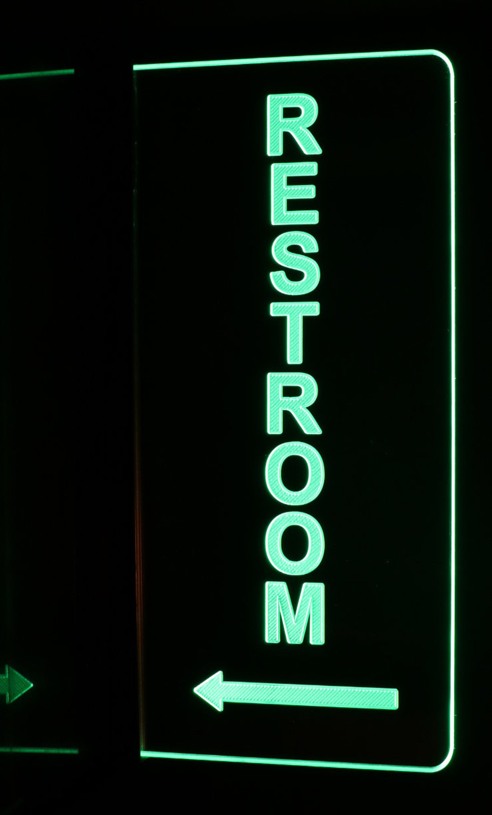 Customizable Block Restroom Bathroom Ladies Gentlemen LED Lighted Sign ...