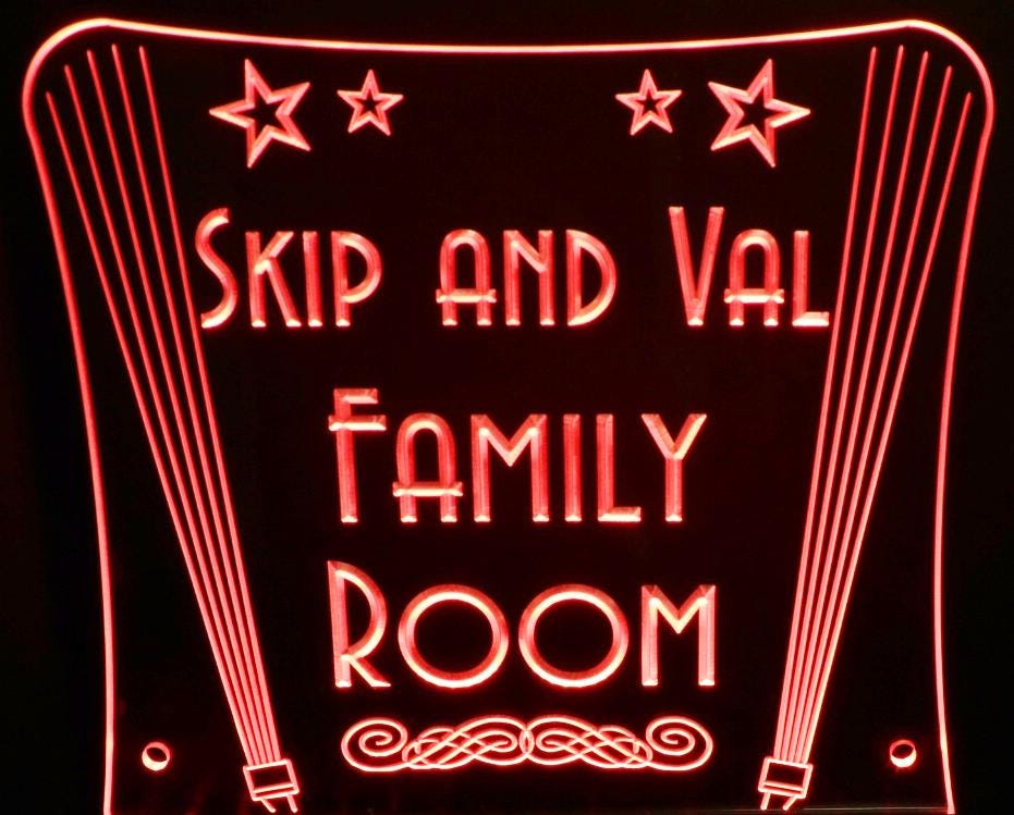 Customizable Home Theater Cinema Studio Movie Family Room LED Lighted ...
