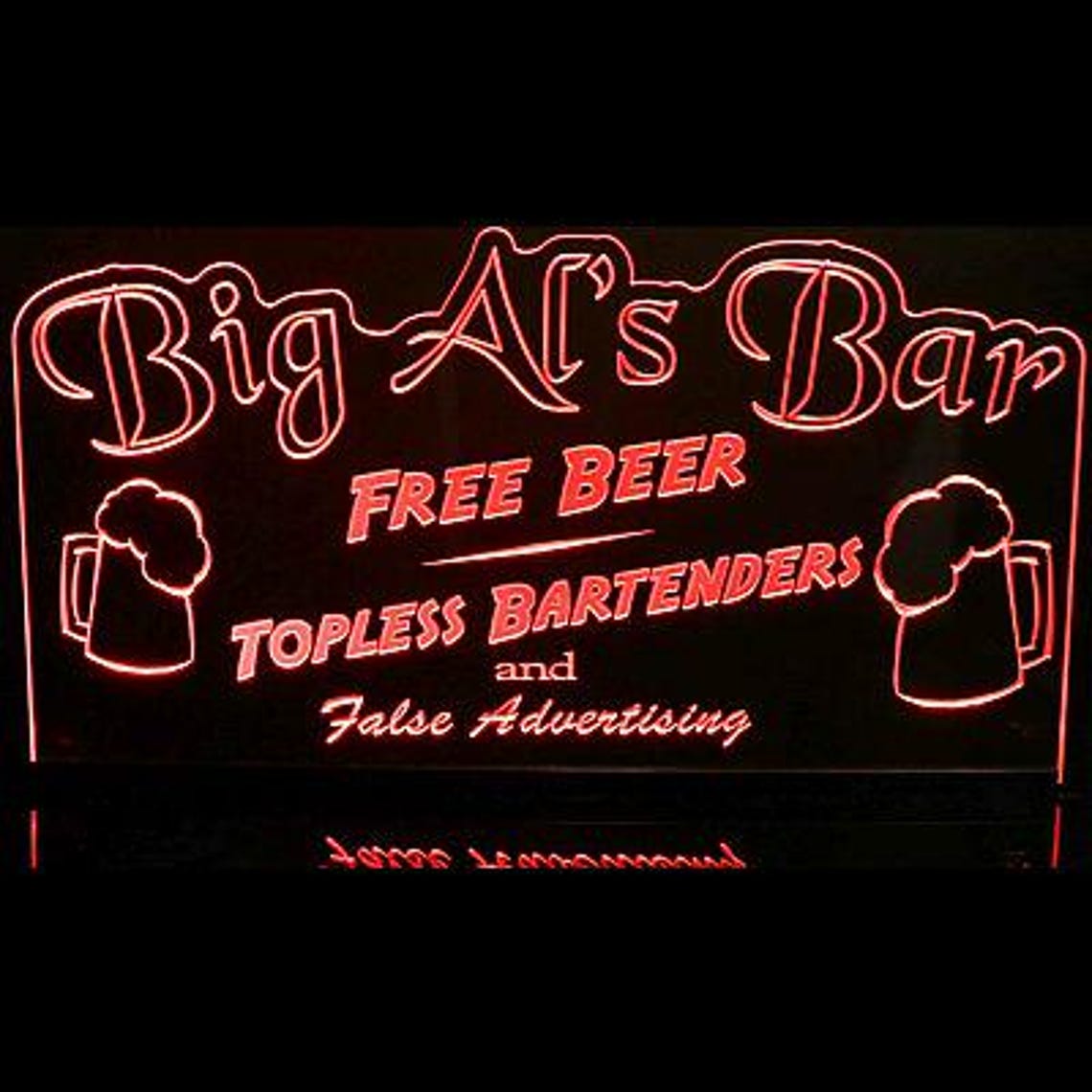 Customizable Home Bar Beer Man Cave Gift With Personalization LED ...
