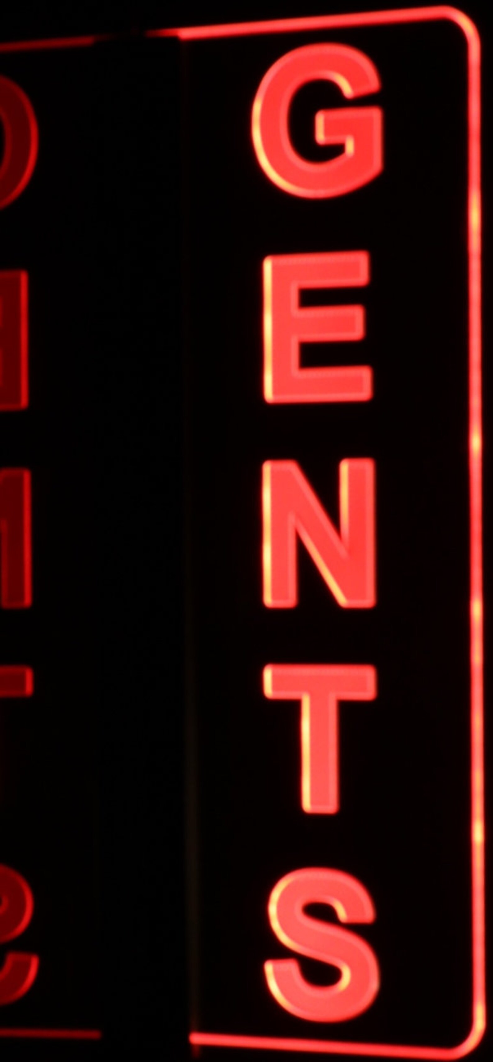 Customizable Block Restroom Bathroom Ladies Gentlemen LED Lighted Sign ...
