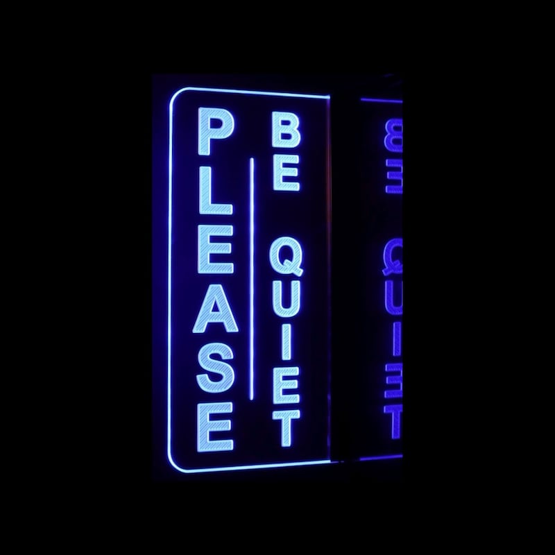 Quiet Sign - Etsy