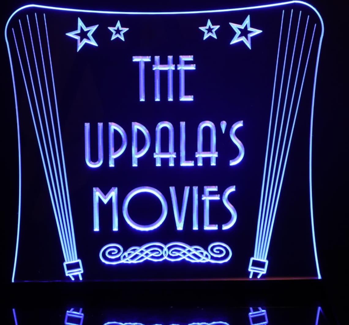 Customizable Home Theater Cinema Studio Movie Family Room LED Lighted ...